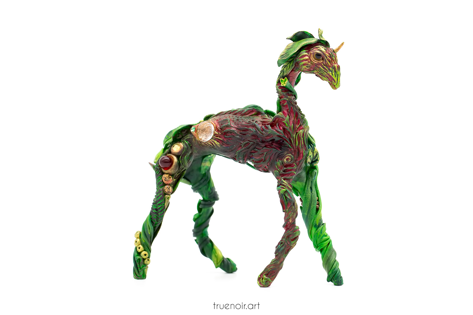 Forest Guardian - Polymer Clay Sculpture - True Noir Art Blog