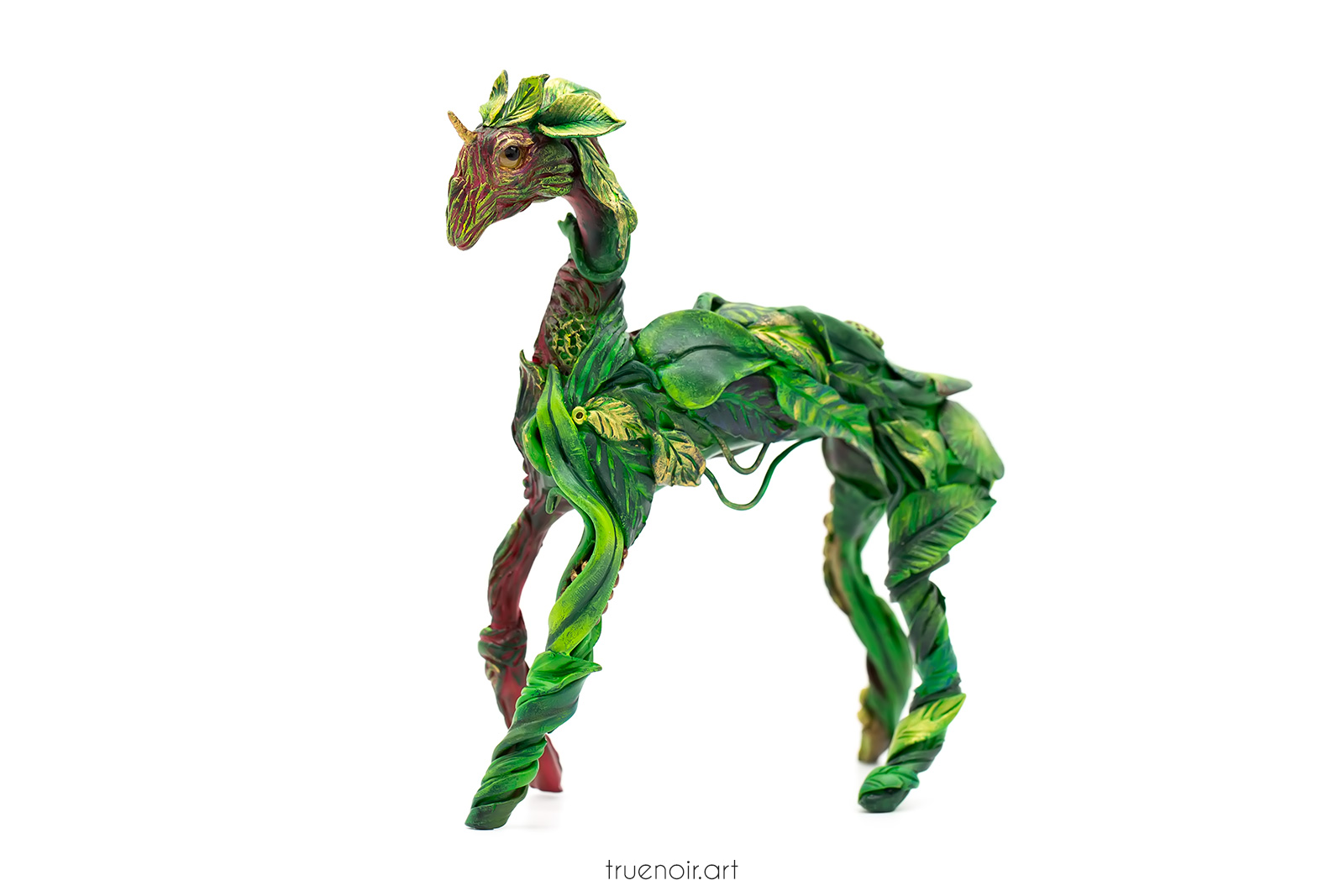 Forest Guardian - Polymer Clay Sculpture - True Noir