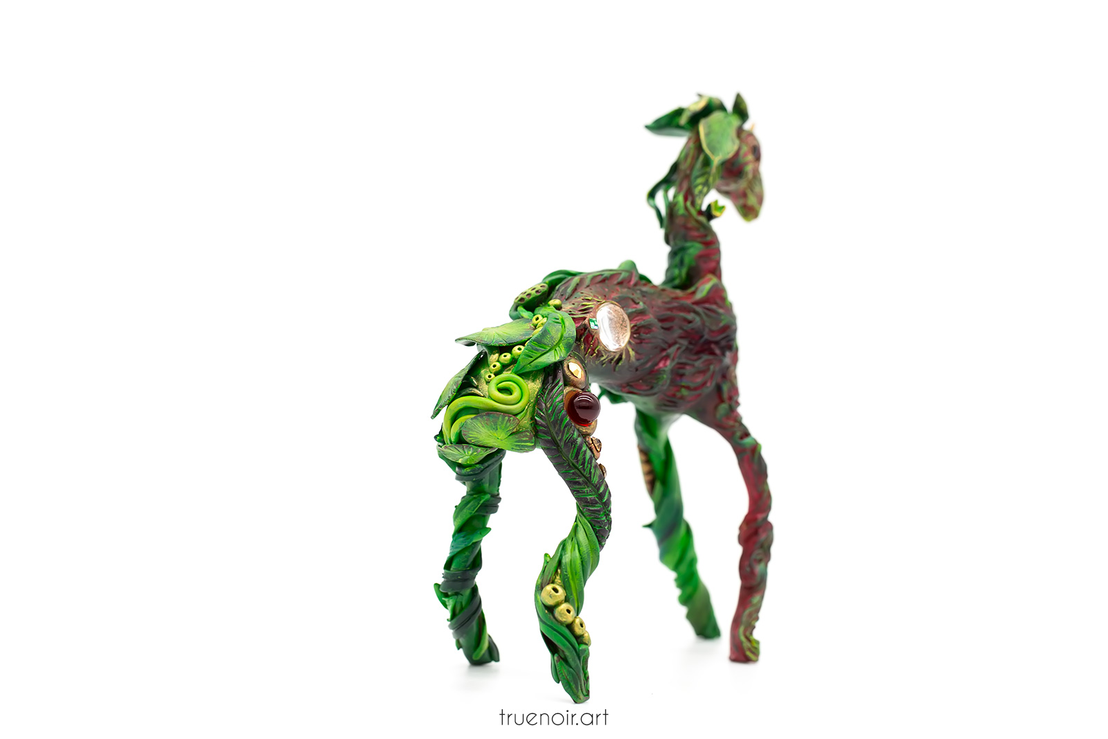 Forest Guardian - Polymer Clay Sculpture - True Noir Art Blog